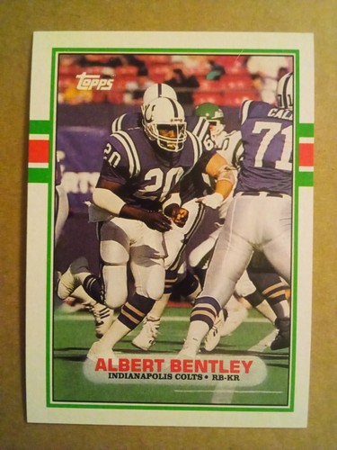Albert Bentley 216 Topps 1989 NFL Football Card | eBay