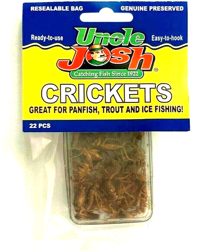 Uncle Josh - Ready To Use - Genuine Preserved Crickets 22-Count ...