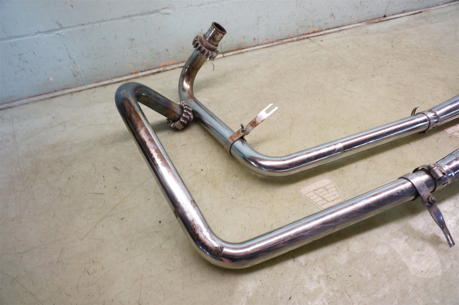 1974 Norton Commando 850cc 850 MKII MK2 MK Roadster *2819 Exhaust Pipes ...