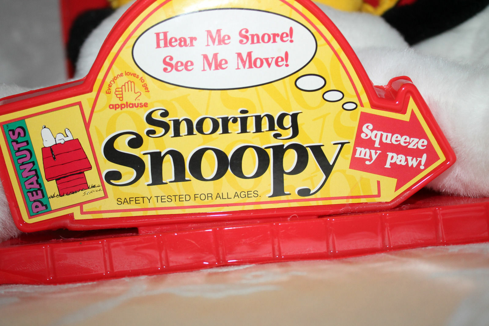 Woodstock & Snoring No More Snoopy Plush Toy Applause Peanuts | eBay