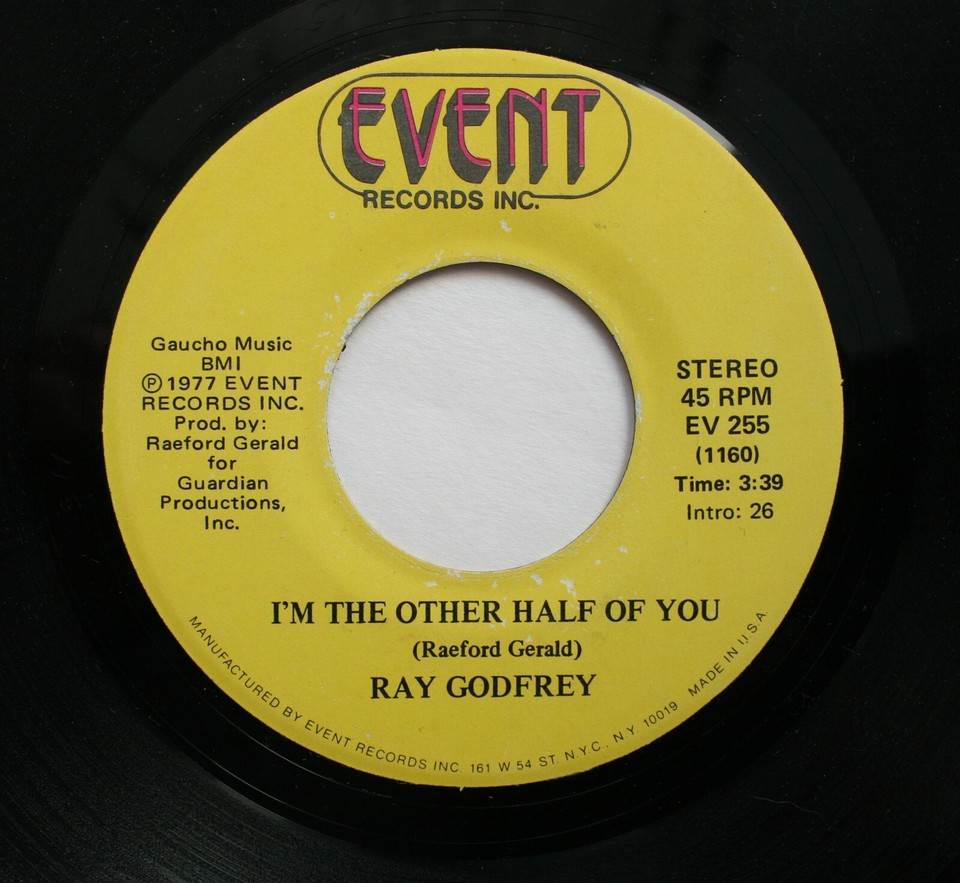 RAY GODFREY No Soul 45rpm Come & Get These Memories/The Other Half of ...