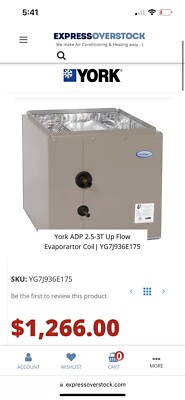 York ADP Up Flow Evaporartor Coil | eBay