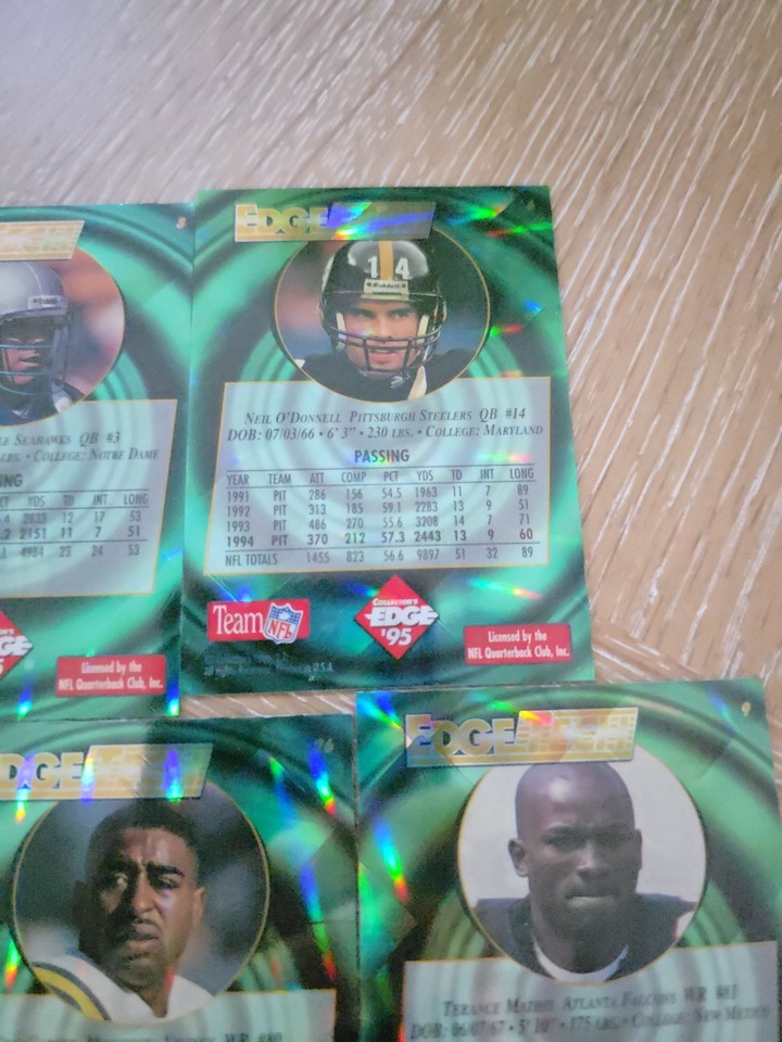 1995 Collector's Edge Edgetech Lot Of 5 Different Quantum MINT Carter ...