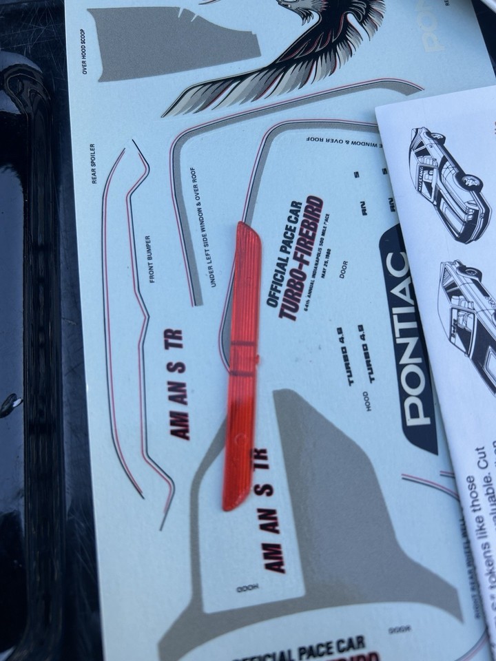 MPC 1/25 scale model kit INDY PACE CAR TURBO FIREBIRD #1-0761 | eBay