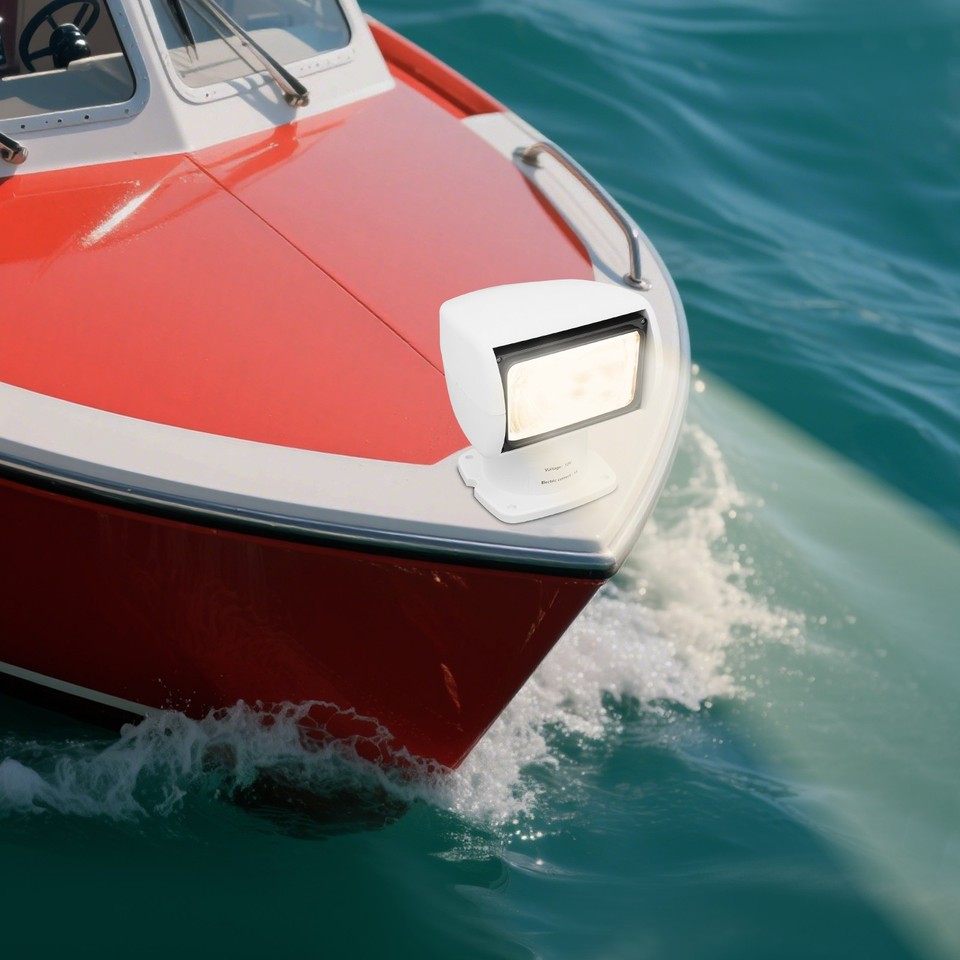 Boat Spotlight with Remote Control, Yacht Searchlight,12V 100W ...
