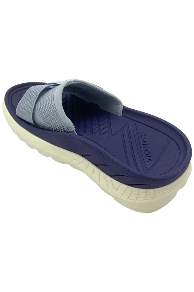 Vionic Women's Adjustable Recovery Slide Sandals Rebound Blue Mist | eBay