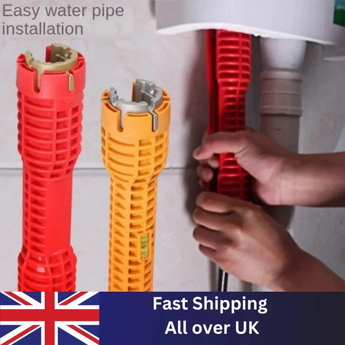 8 in1 Multifunction Faucet Wrench Water Pipe Tap Spanner Bath Sink ...