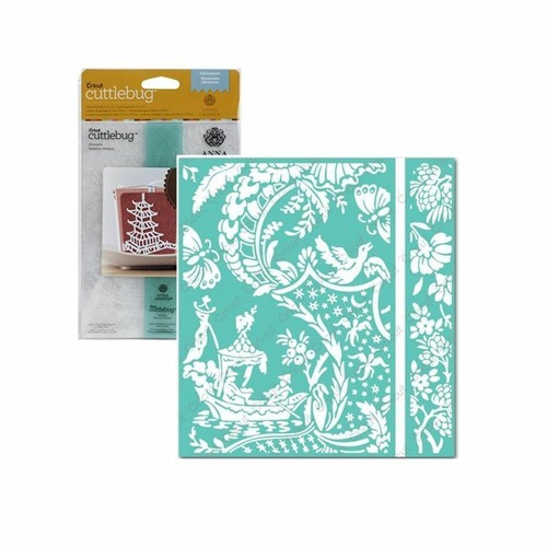Cricut Cuttlebug Anna Griffin Embossing Folder CHINOISERIE 5" X 7" with ...
