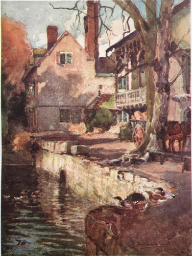 Guy's Cliffe Mill Warwickshire - Antique Print 1906 | eBay UK