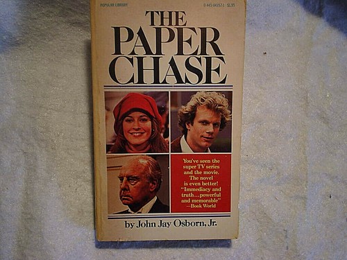 1978 THE PAPER CHASE TV SHOW PAPERBACK,john houseman,francine tacker,j ...