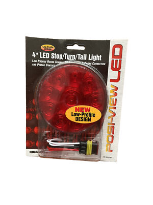 RoadPro RP-5523/RPT 4" LED Low Profile Round Sealed Stop/Turn/Tail ...
