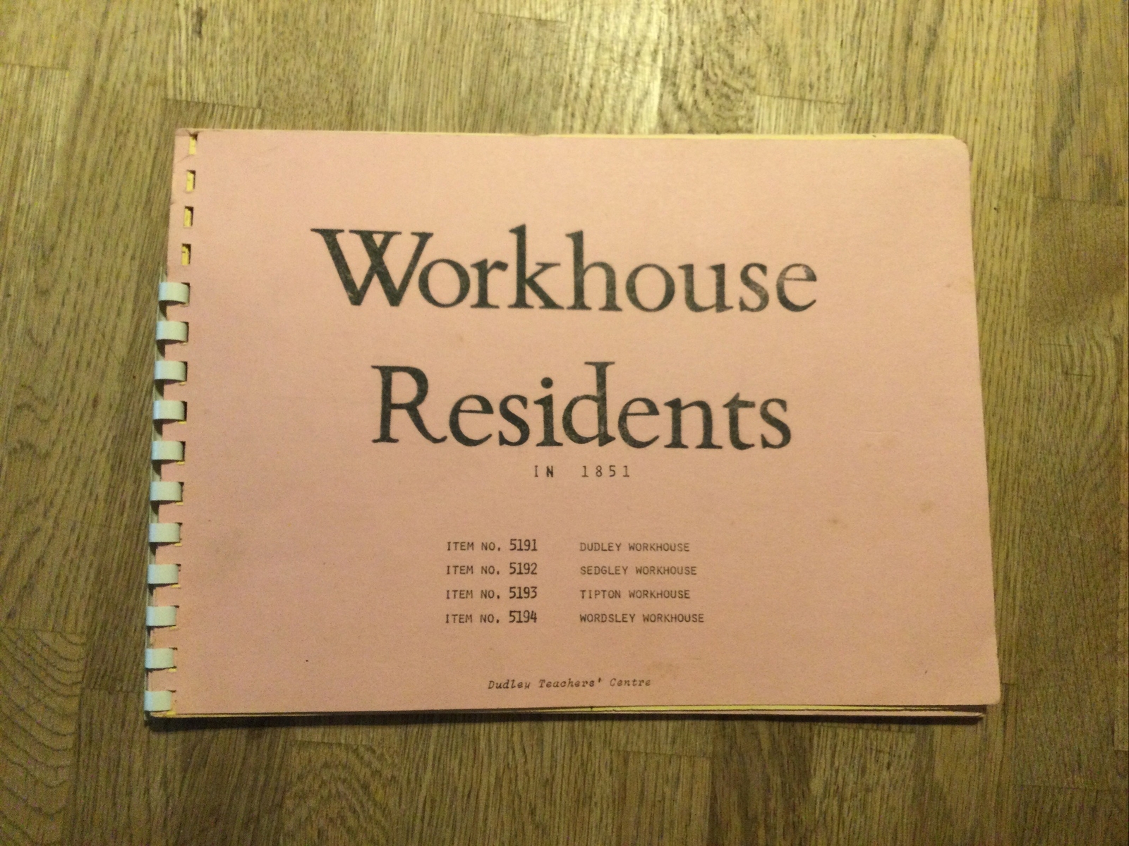 Workhouse Residents In 1851 Dudley Sedgley Tipton Wordsley Booklet ...