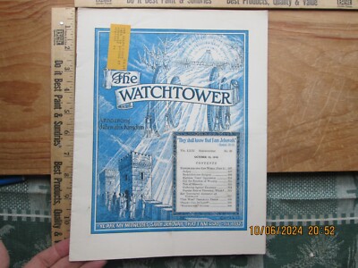 Watchtower announcing Jehovah's Kingdom oct 15 1942 | eBay