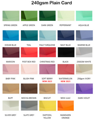 A4 Colour Card Stock - 240gsm - 10 Sheets per Pack | eBay UK