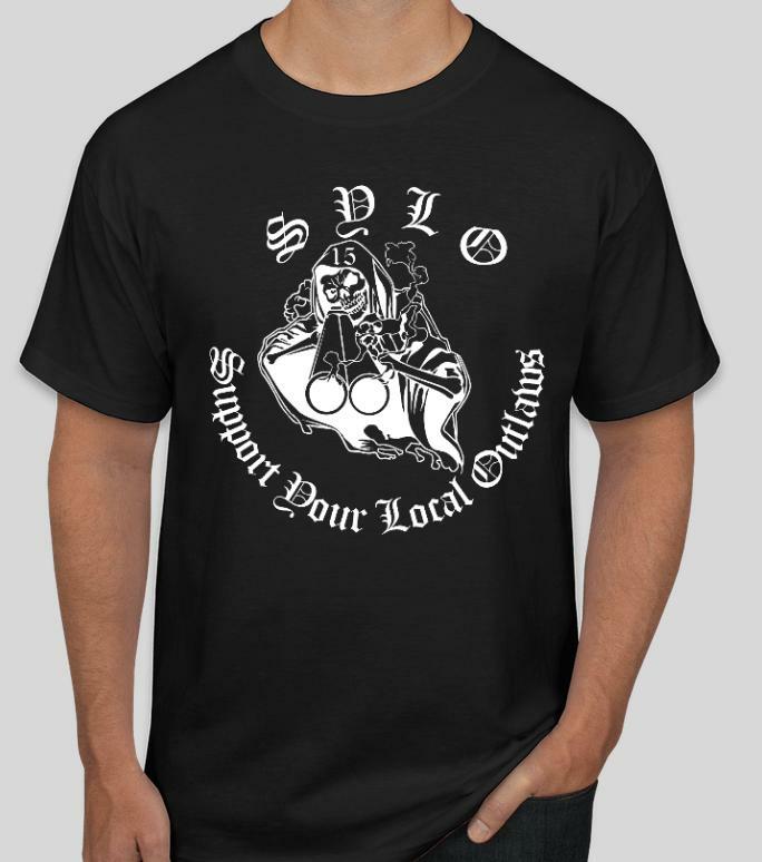 Support your local Outlaws Biker Motorcycle MC tee t shirt tee outlaw ...