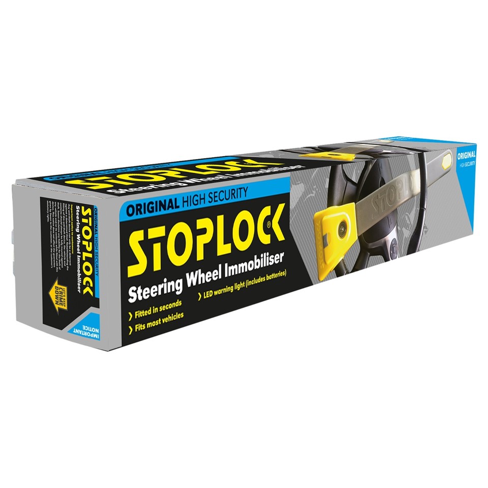 StopLock Original High Security with LED Car Van Anti Theft Steering Wheel Lock | eBay UK