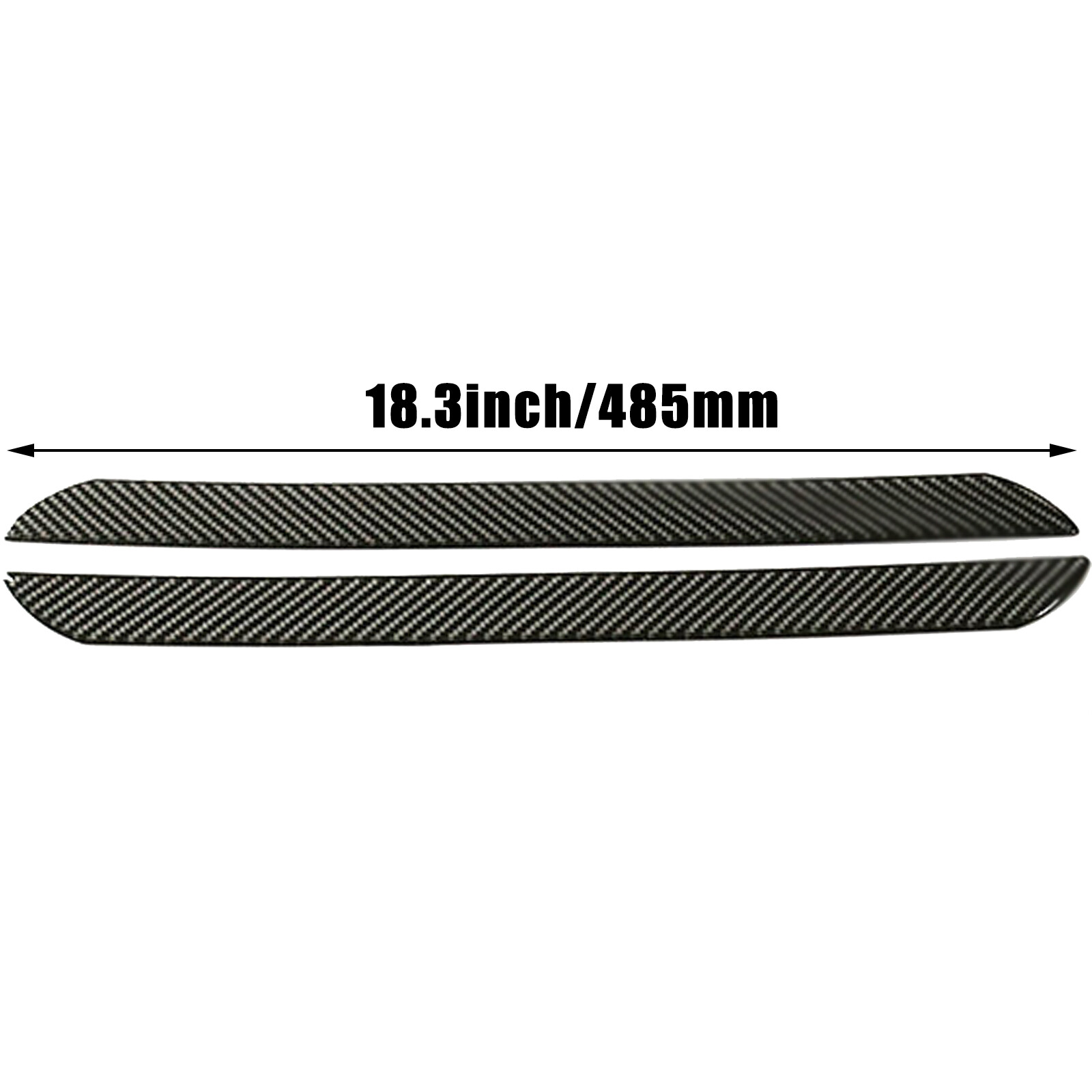 Carbon Fiber Door Plate Scuff Sill Panel Anti Scratch Protector Trim ...