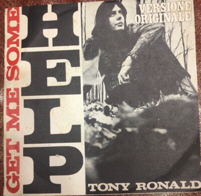 45 RPM Tony Ronald - Get Me Some Help / once upon a Time Jolly Italy ...