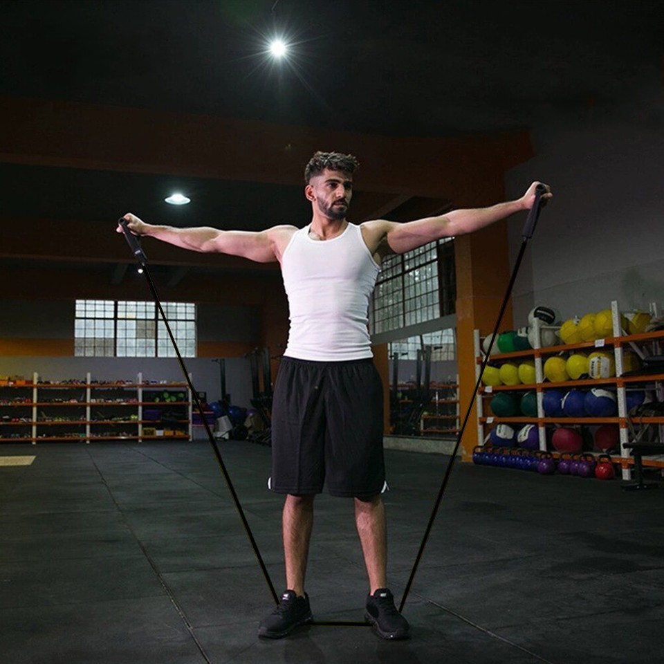 Resistance Bands with Handles Elastic Exercise Bands Exercise Cord ...