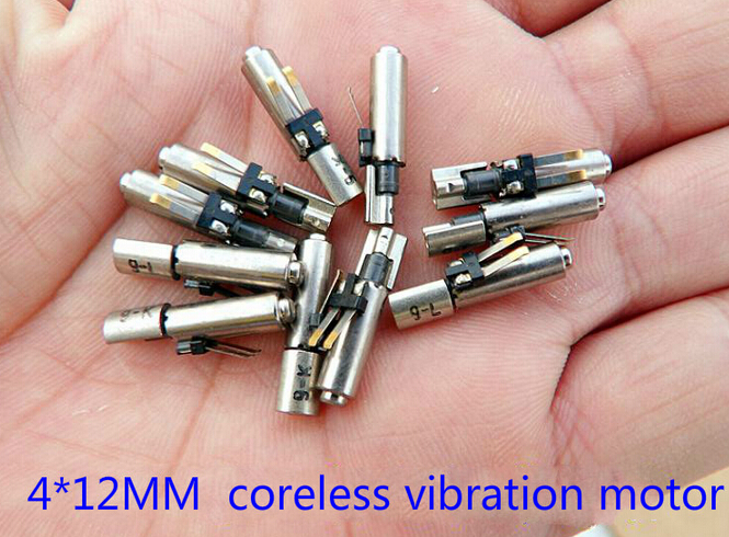 100pcs Micro mobile phone vibration motor 4*12 mm coreless vibration ...