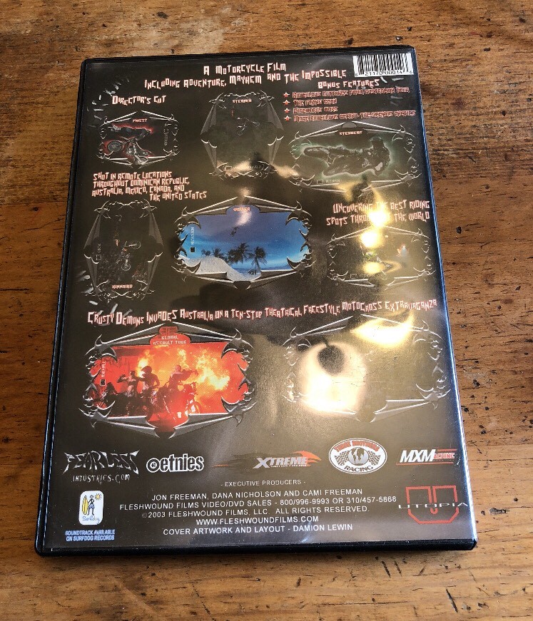 Crusty Demons Nine Lives Extreme Freestyle Motocross Stunts DVD | eBay