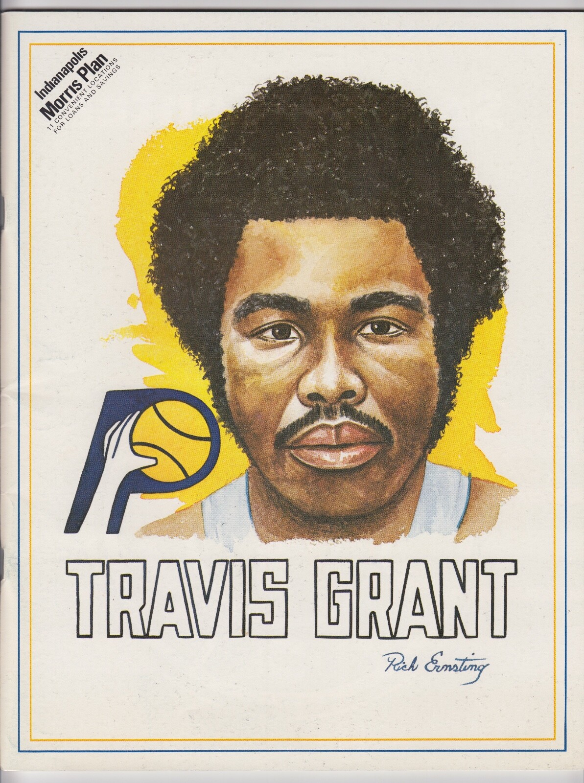 1975/76 INDIANA PACERS VS VIRGINIA SQUIRES ABA PROGRAM TRAVIS GRANT COVER EX/MT | eBay