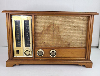Vintage Zenith Tube Radio Model X334 Wooden AM/FM Long Distance Radio ...