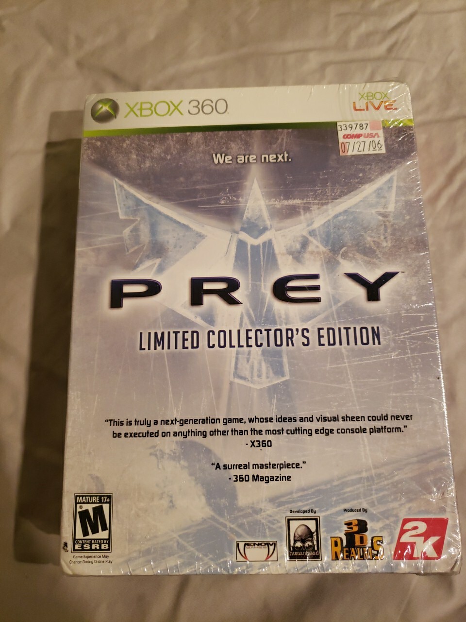 Prey -- Limited Collector's Edition (Microsoft Xbox 360, 2006) for sale ...