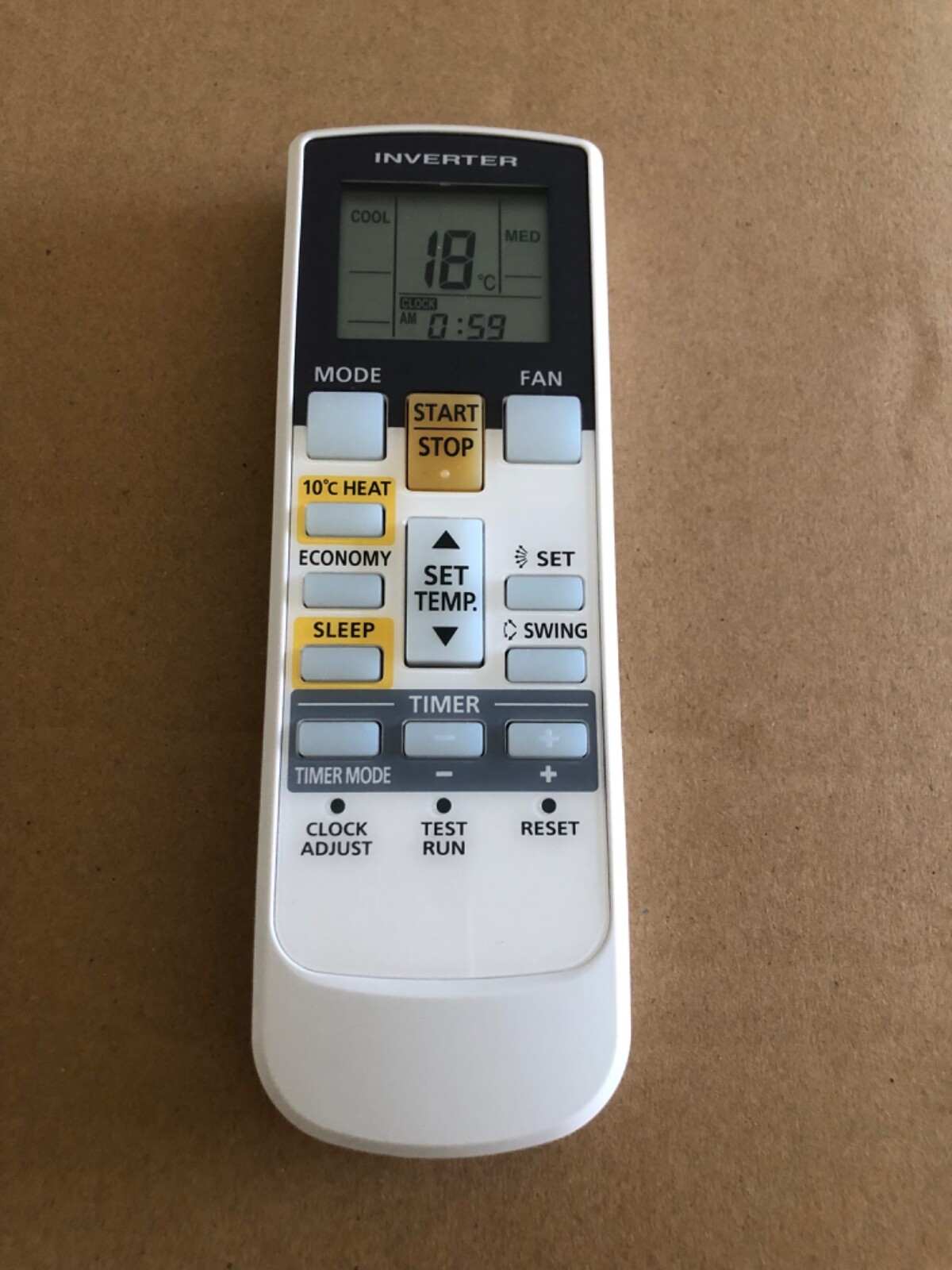 Fujitsu Aircon Remote Control Ar-rah1e P/n 9379219006 Astg09lvcc ...