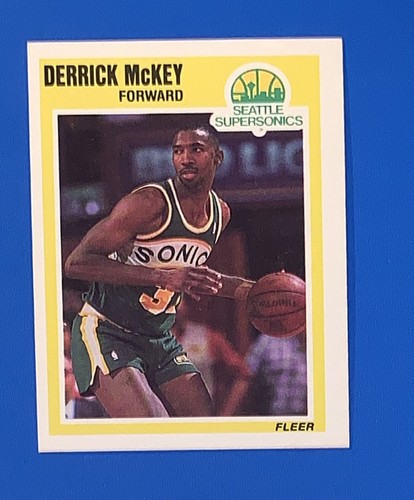 1989-90 Fleer Derrick McKey Basketball Card #149 Seattle Supersonics ...