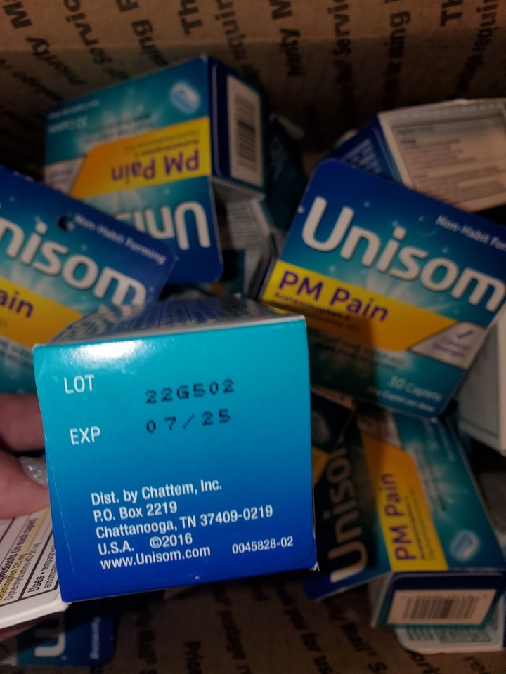 Unisom PM Nighttime Sleep Aid + Pain Reliever 30 Caplets Lot Of 22 Exp ...