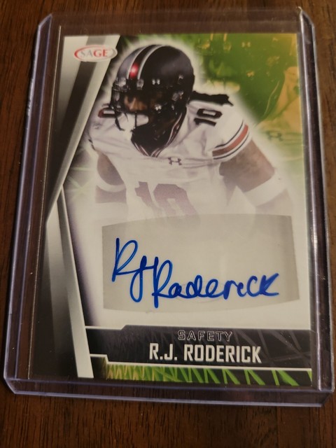 2022 SAGE Low Series - Autographs Black #A-RJR R.J. Roderick (AU, RC ...