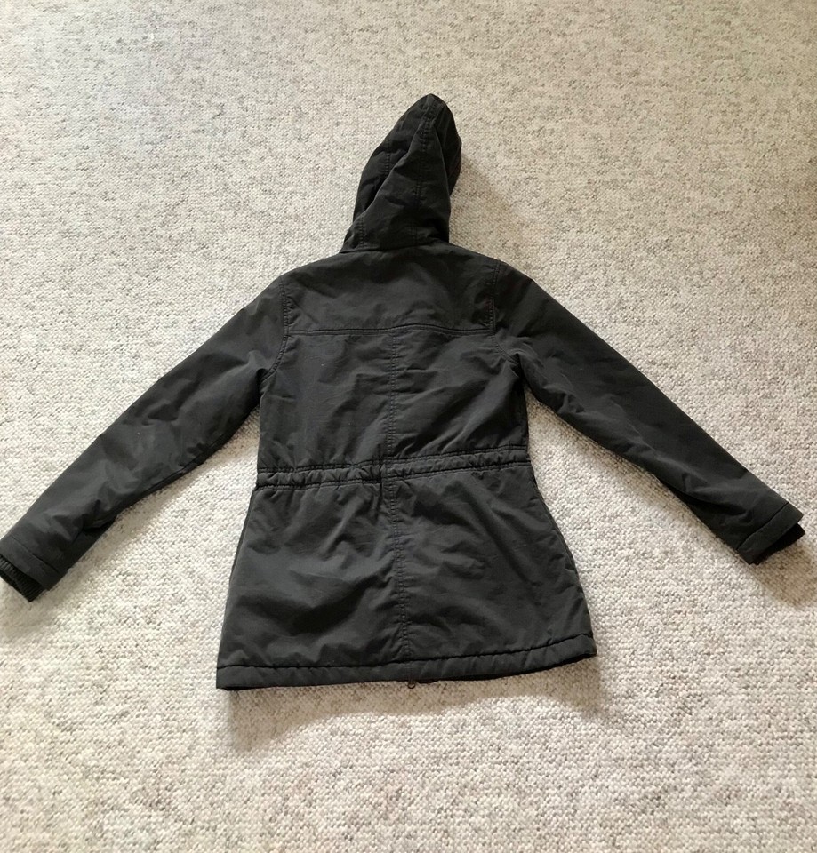 Mossimo Supply Co Women Long Jacket Coat Hooded Charcoal Size S | eBay