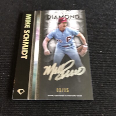 2023 Topps Diamond Icons Mike Schmidt Black Polychromatink Auto #01/15 ...