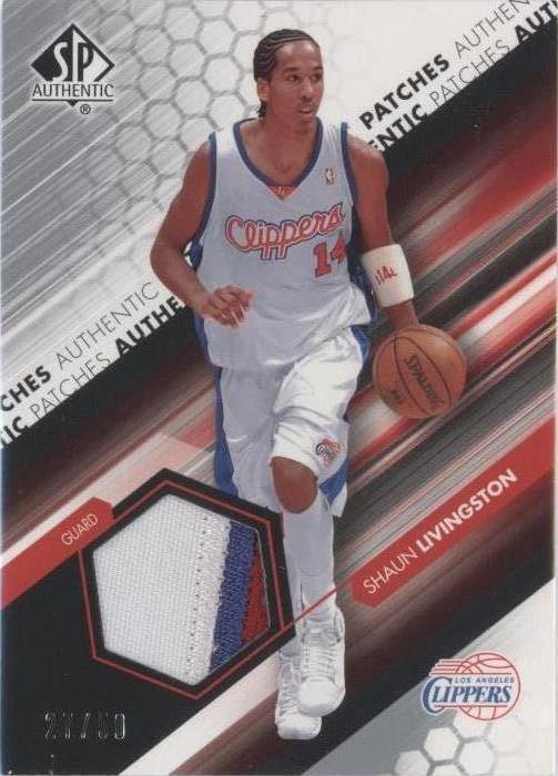 2004-05 SP Authentic - Authentic Patches Shaun Livingston #AP-SL /50 ...