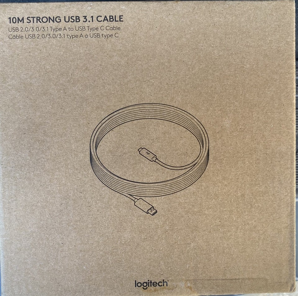 Logitech 10m Strong Usb 3.1 Cable | eBay