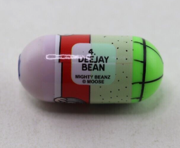 Mighty Beanz #4 DEEJAY DJ Bean 2003 Series 1 Moose Collectible Toy | eBay