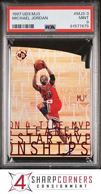 1997 UD3 MJ3 #MJ3-3 MICHAEL JORDAN BULLS HOF 4SC ELITE PSA 9 | eBay