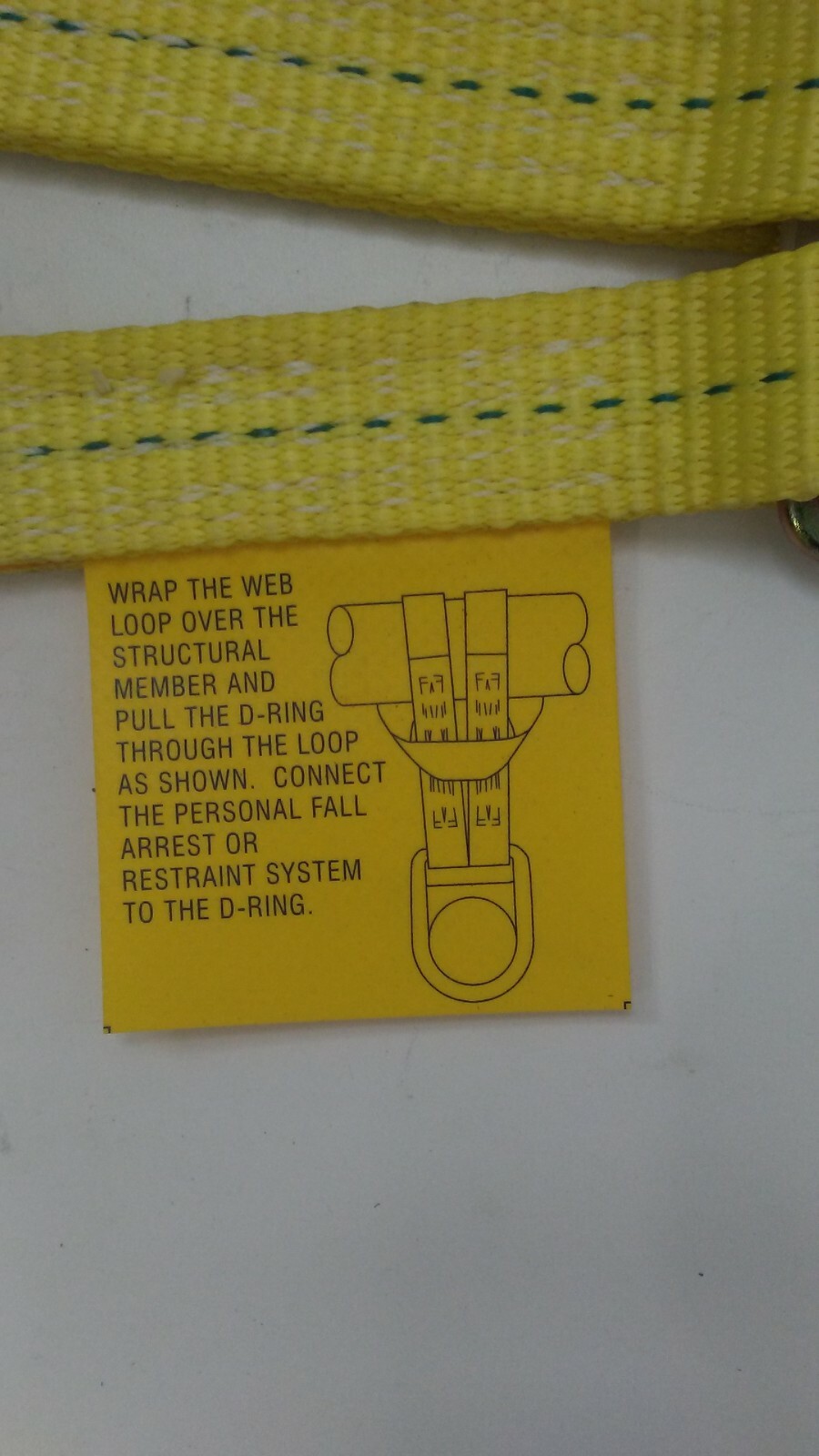 3M Scaffold Choker with D-Ring Tie Off Fall Protection OSHA DBI SALA ...