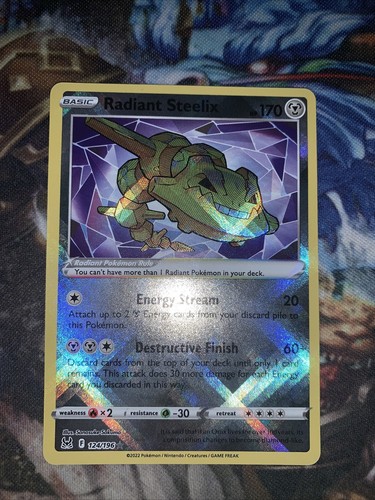 Radiant Steelix (Holo Rare) 124/196 Lost Origin Near Mint Pokemon TCG ...