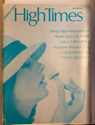 HIGH TIMES PREMIER #1 FIRST ISSUE VINTAGE 1974 MARIJUANA MAGAZINE NOS ...