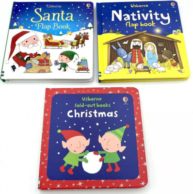 Usborne Christmas Book Lot - Santa Flap, Nativity Flap & Christmas ...