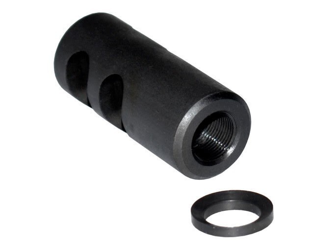DB TAC INC 5/8x24 TPI Thread Muzzle Brake, Short, Black Color, All ...