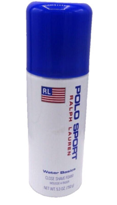 POLO SPORT by Ralph Lauren FOR MEN CLOSE SHAVE FOAM Mousse a rasser 5.3 ...