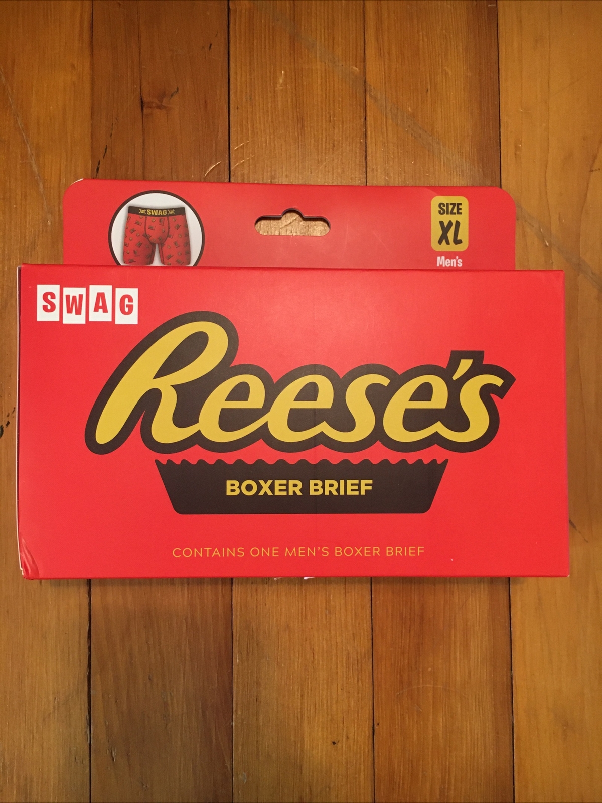 SWAG+Reese%27s+Peanut+Butter+Cup+Boxer+Briefs+Men%27s+XL+Candy+Gift+Box ...