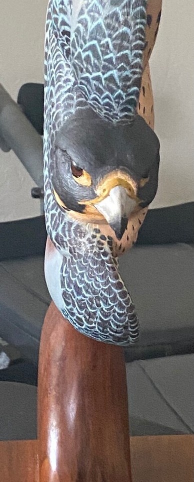 Wood Carving Sculpture, Falcon, Falconry, Falconry Art, Birds of Prey ...
