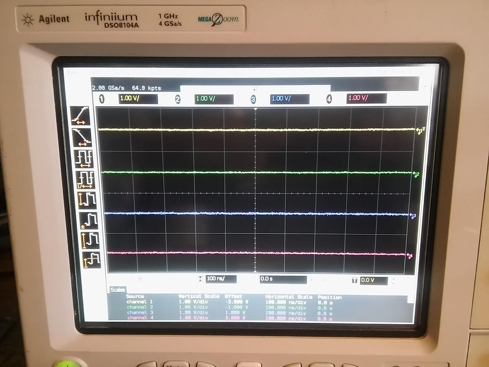 Agilent DSO8104A Infiniium Oscilloscope 1 GHz 4 Channels for sale ...