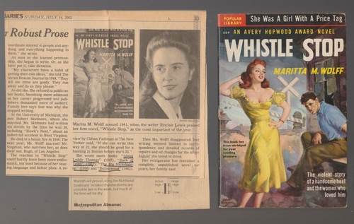 1941 WHISTLE STOP by Maritta Wolff VG/FN 5.0 Popular Library Paperback ...