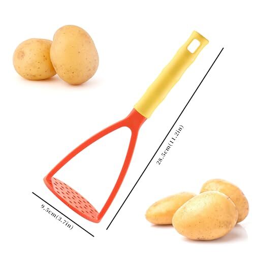 2Pack Potato Masher, OHOLA Plastic Mashed Potatoes Masher, Colorful ...