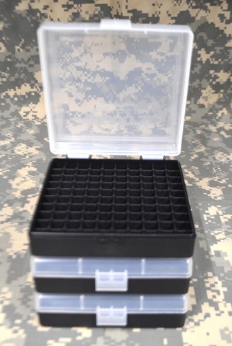 3 x BERRY'S PLASTIC STORAGE AMMO BOX CLEAR COLOR 9MM/380 ACP 100 rd | eBay
